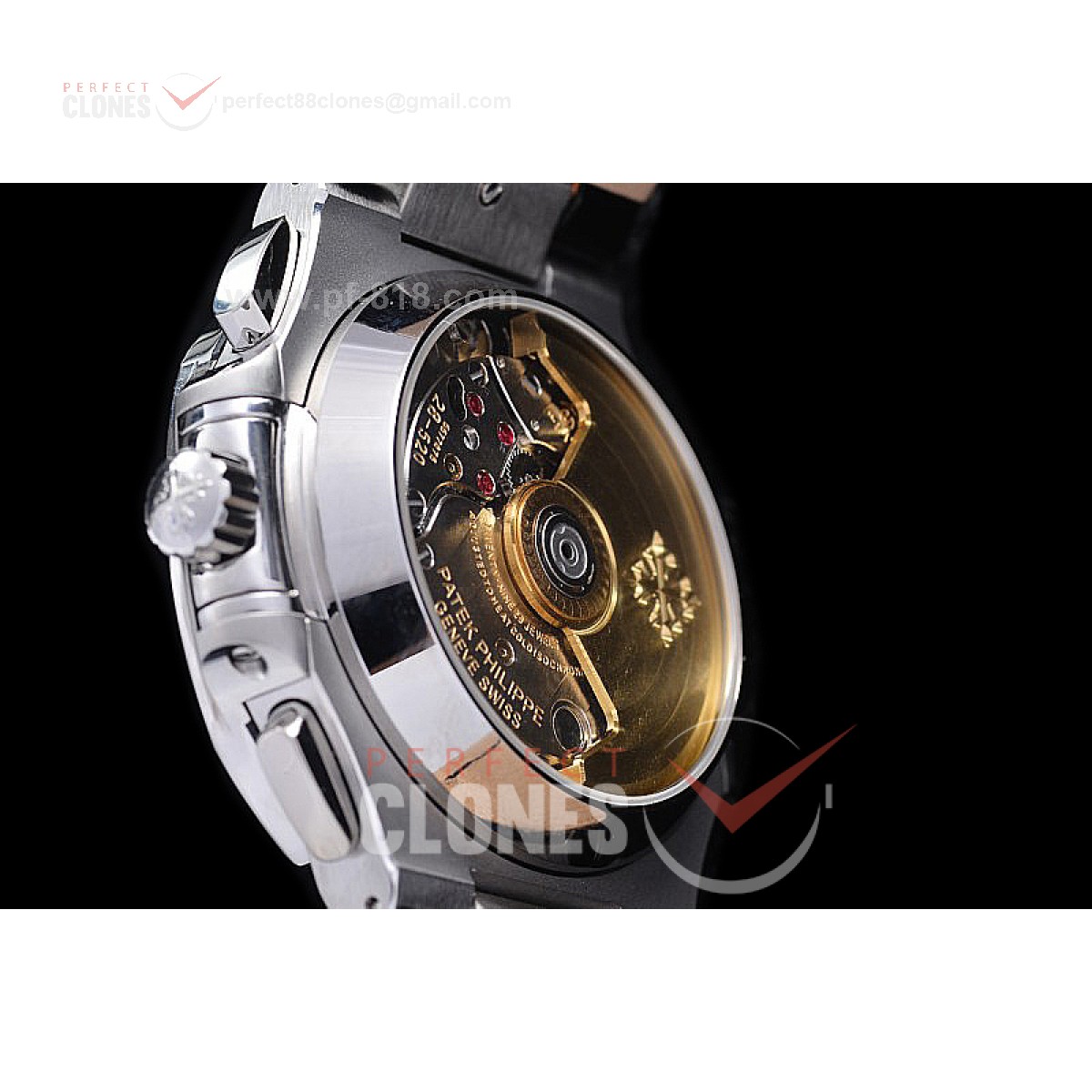 PP-5980-102L PPF Nautilus 5980 Chronograph SS/LE Grey Sticks Asian ...