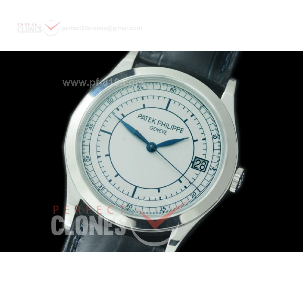 PP-5296-021 ZF Calatrava 5296 SS/LE Grey/White Miyota 9015 Modified ...