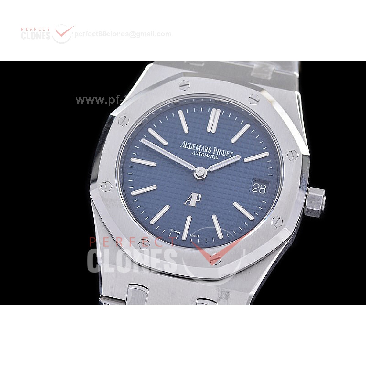AP16202-103 ZF Royal Oak Jumbo Extra Thin Automatic 16202ST SS/SS Blue ...