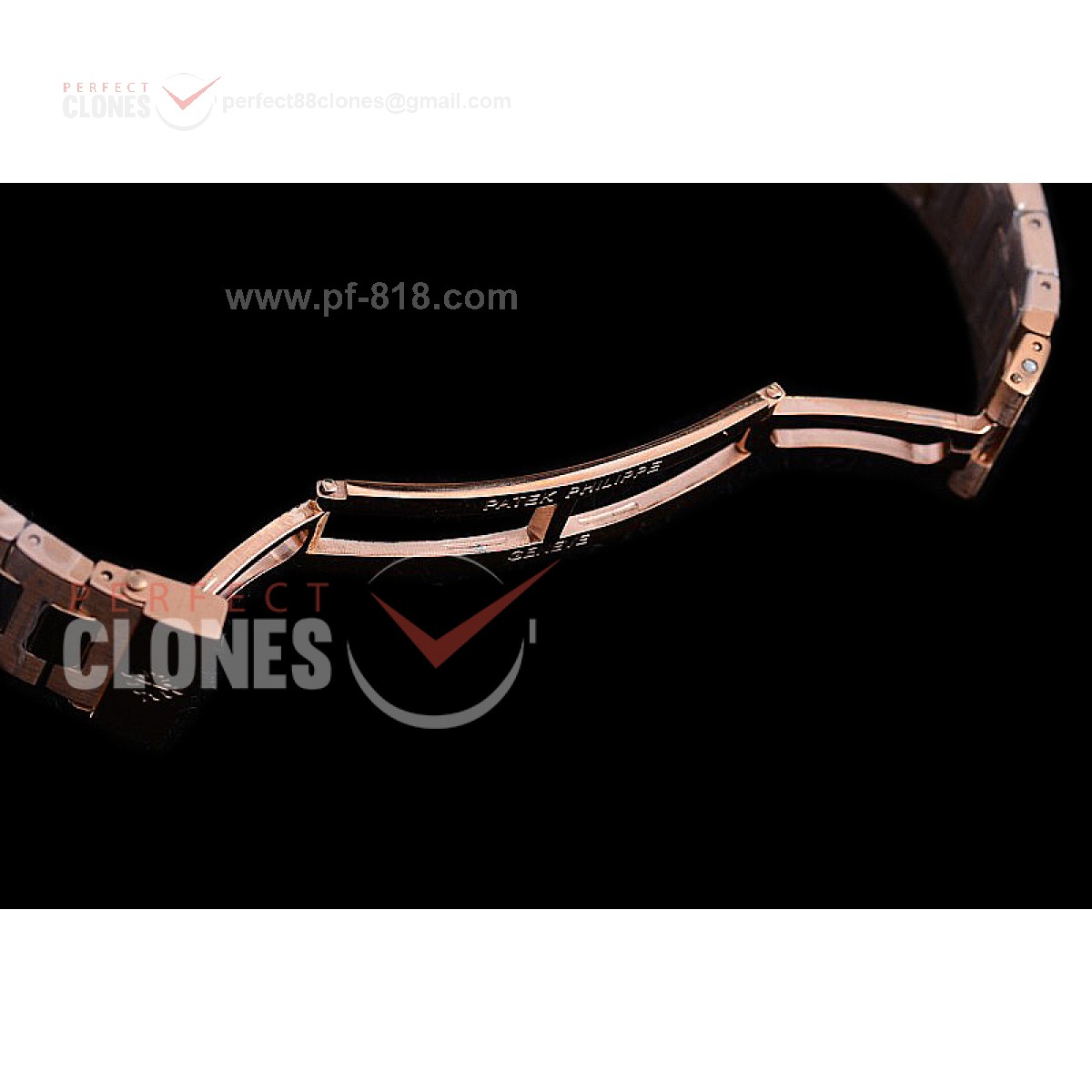 PP-5980-123S PPF Nautilus 5980 Chronograph RG/RG Brown Asian Clone ...