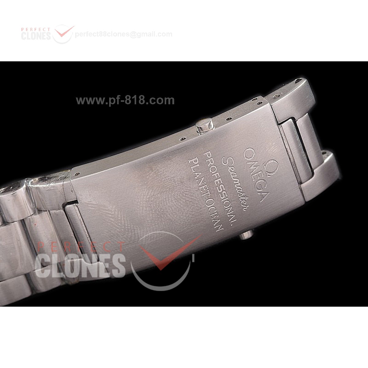 OMPO-103 BP Seamaster Planet Ocean 2208.50.00 45mm SS/SS Black A-2824 ...