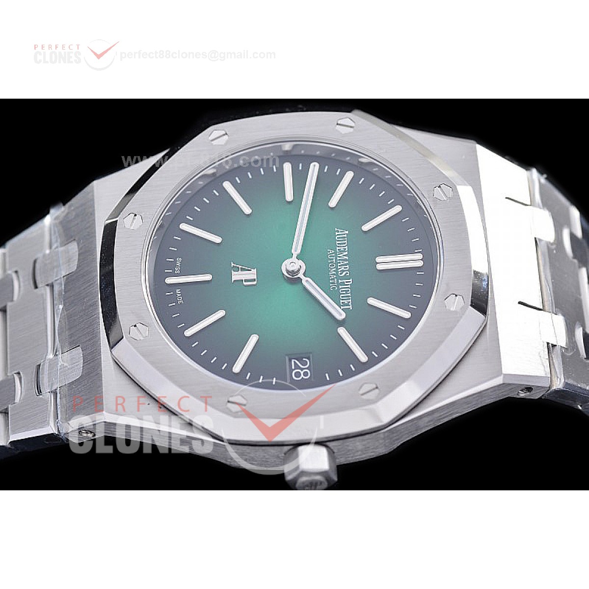 AP16202-104 ZF Royal Oak Jumbo Extra Thin Automatic 16202PT SS/SS 50th ...