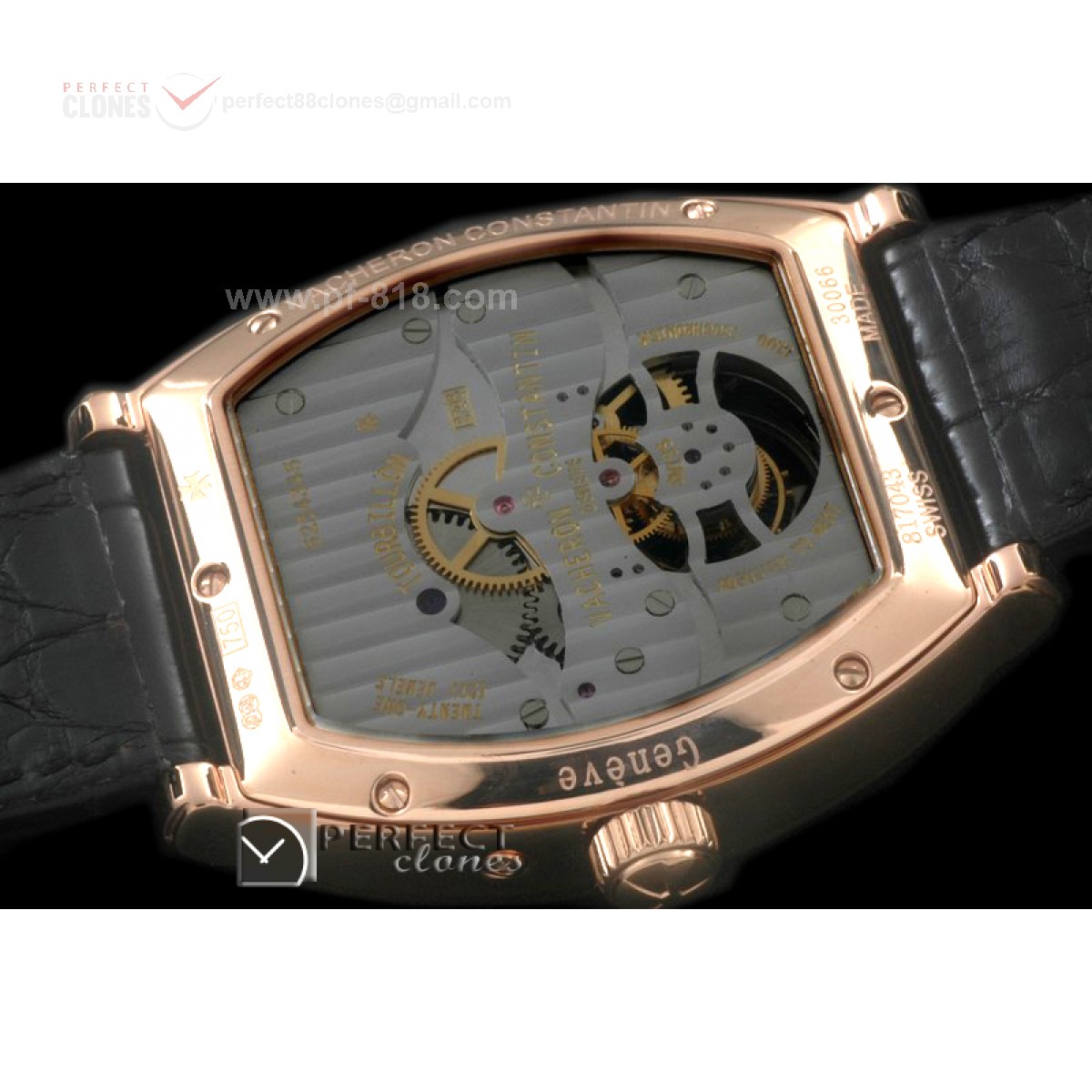 VCM00057 Malte Tourbillon RG/LE Black Flying Tourbillon