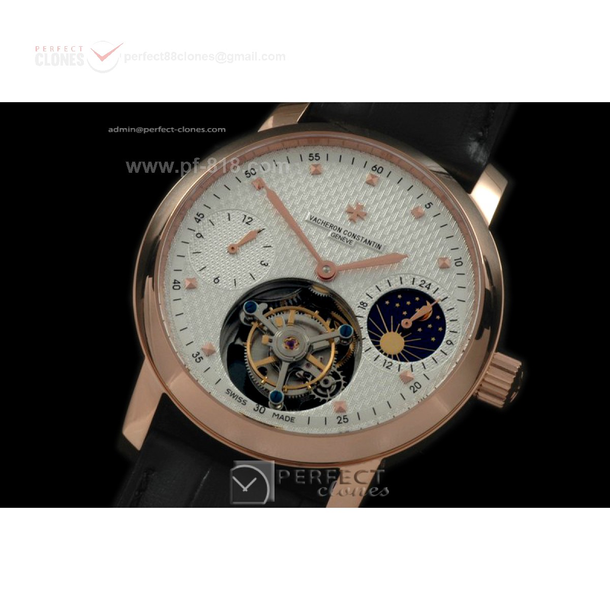 VC00126 Patrimony Tourbillon RG/LE White Flying Tourbillon