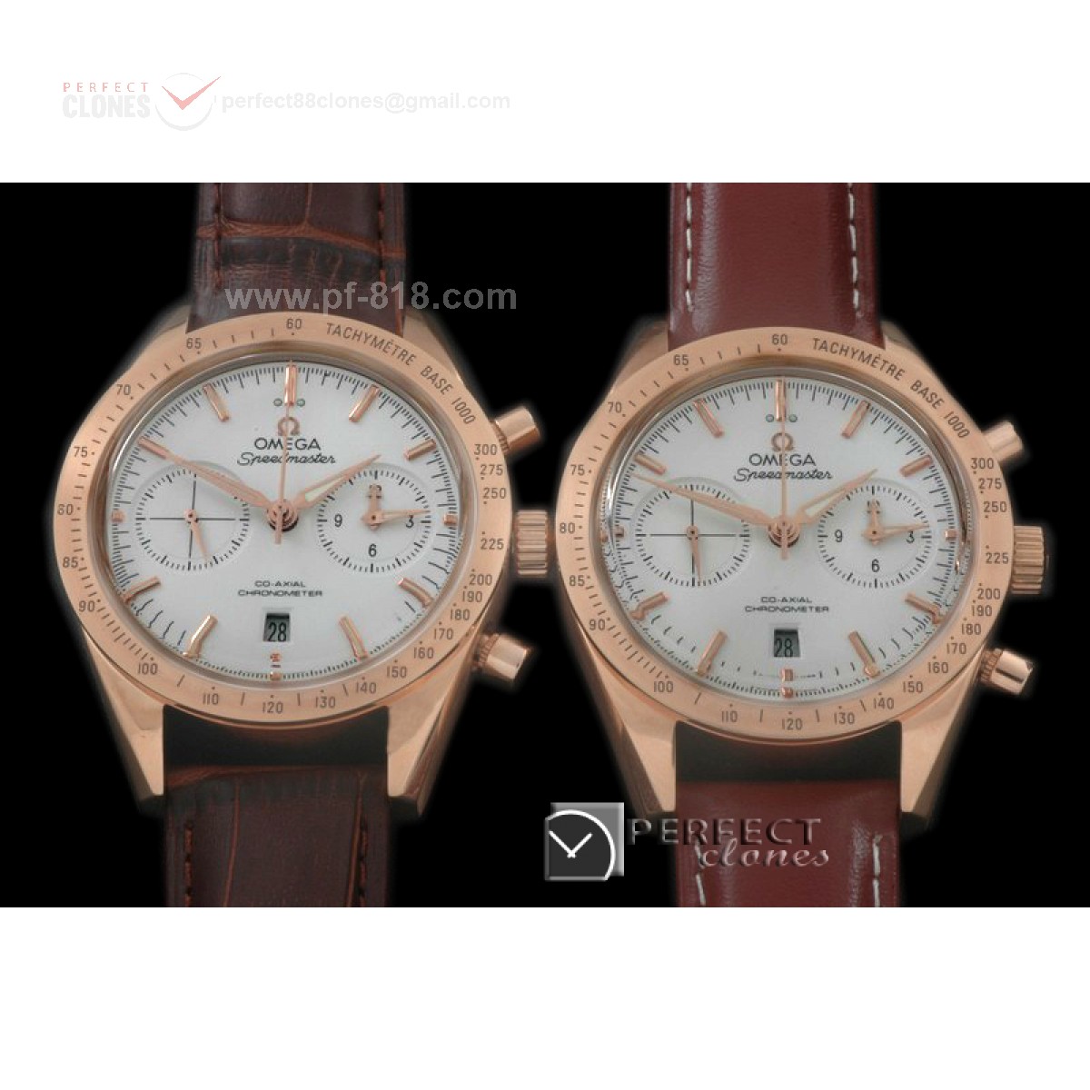 OMSP00084 Speedmaster Moon Watch RG/LE White Stick A-7750 - Asian 7750 ...