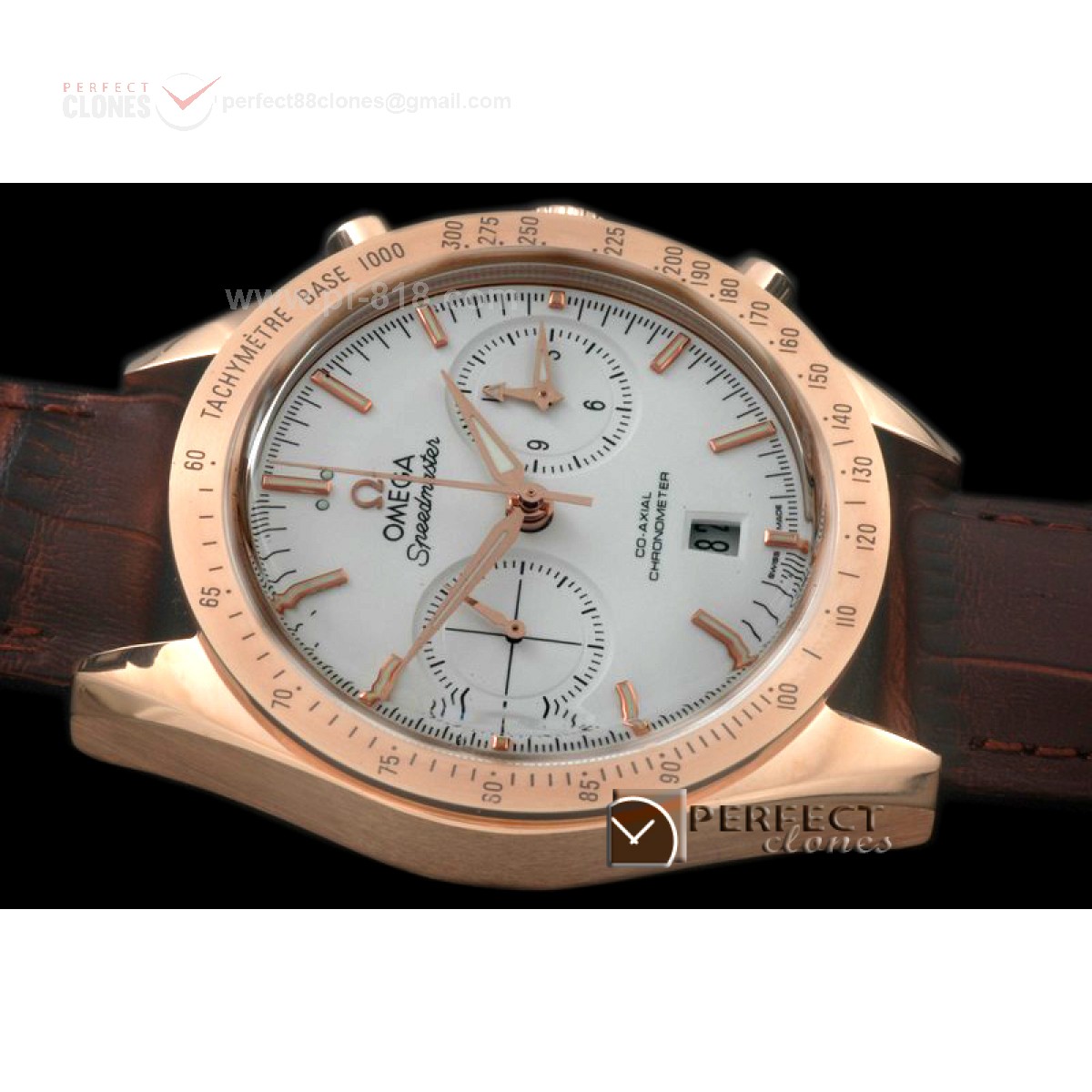 OMSP00084 Speedmaster Moon Watch RG/LE White Stick A-7750 - Asian 7750 ...