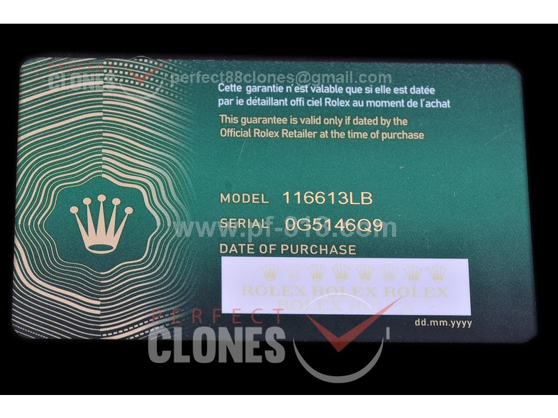 RLACC-907 2020/2021 New Design Rolex Warranty Cards with Matching Model ...