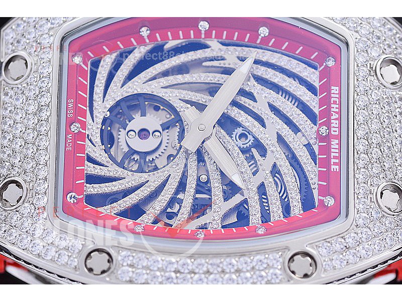 0 0 0 0 0 RM051-053D HHWF RM051 Tourbillon Diamond Twister SS/RU ...