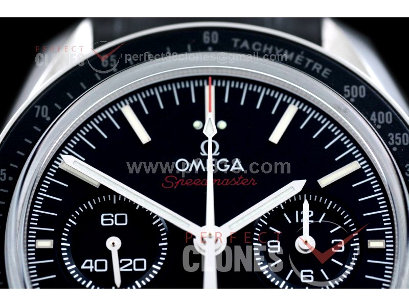 OMSP00712L Speedmaster SS/LE Black A-7750 Mod to Calibre 9300 Functions